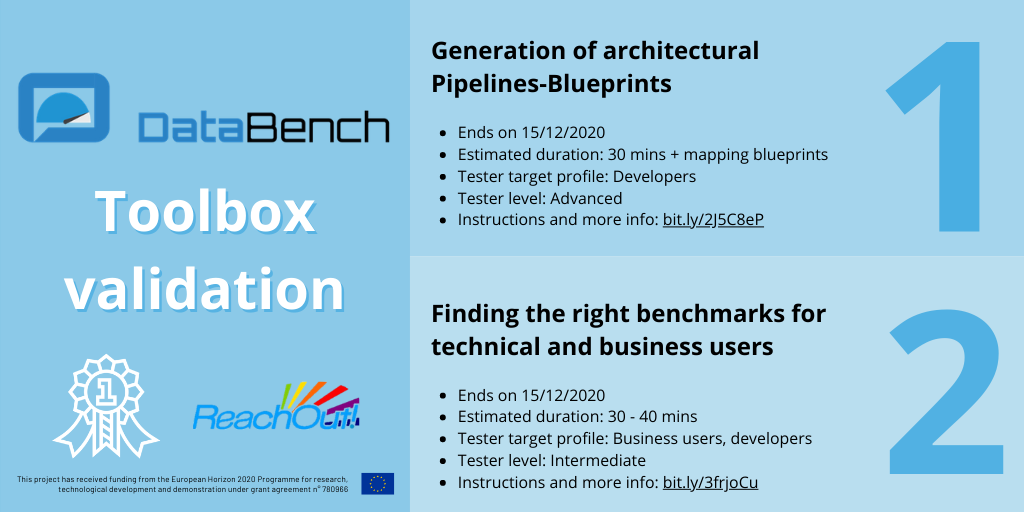 DataBench is launching two validation campaigns to evaluate the usage ...